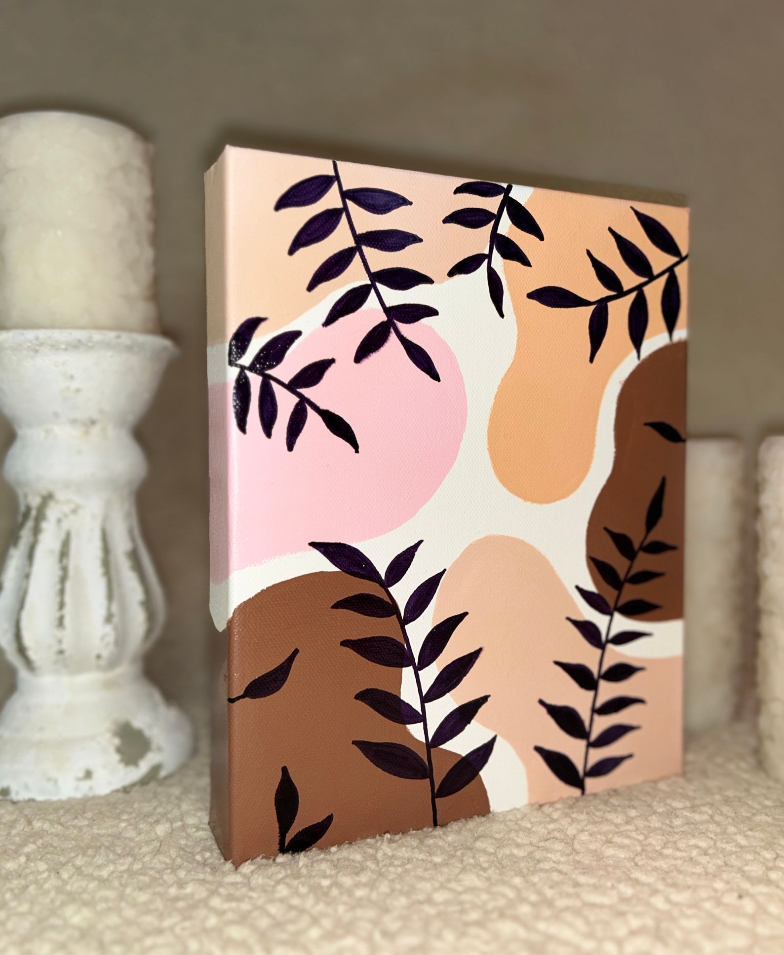 Modern Boho Art 8X10 Hand Painted Level 3 Stapled Canvas - Etsy