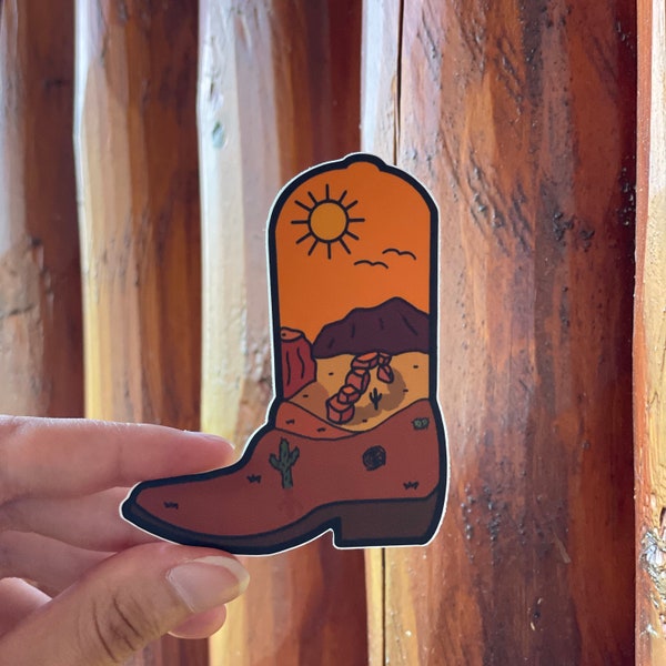 Cowboy Boot Decals - Etsy