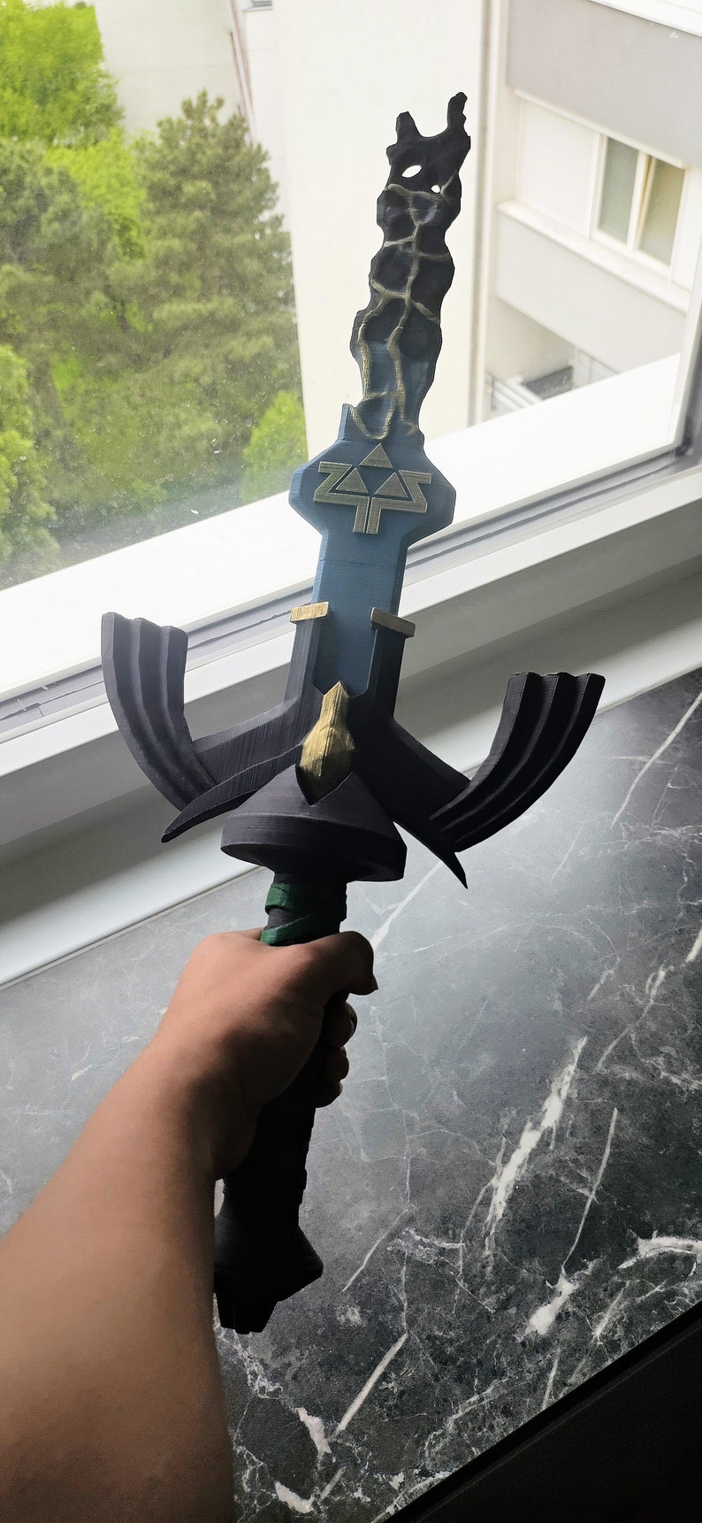 Corrupted Master Sword Inspired by Zelda Tears of the Kingdom - Etsy