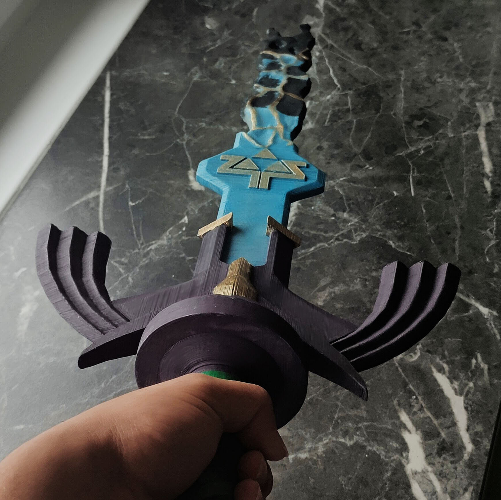 Corrupted Master Sword Inspired by Zelda Tears of the Kingdom - Etsy