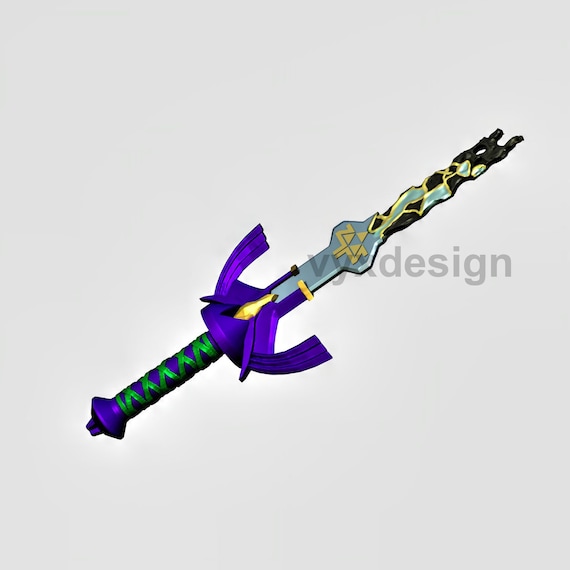 Corrupted Master Sword Inspired by Zelda Breath of the Wild 2 - Etsy