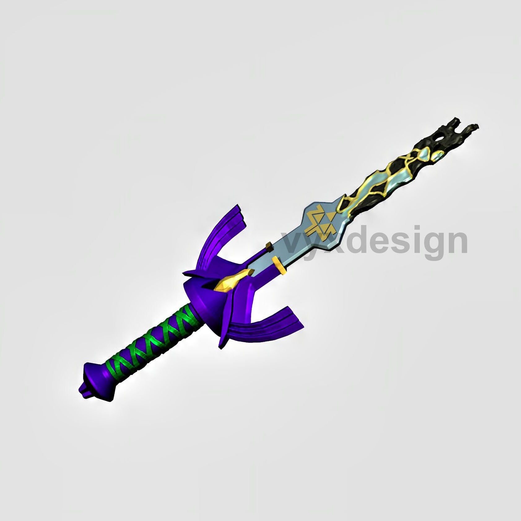 Corrupted Master Sword Inspired by Zelda Breath of the Wild 2 - Etsy