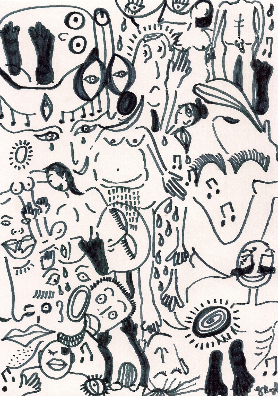 Human Soup - Original Pen Sketch - A5 Unframed Art - Etsy