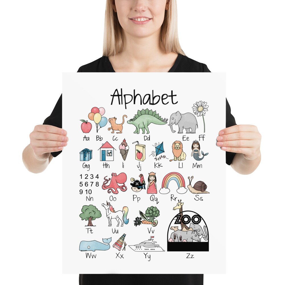 Animal Alphabet Print, Animal ABC, Safari Alphabet, ABC Animals Print ...