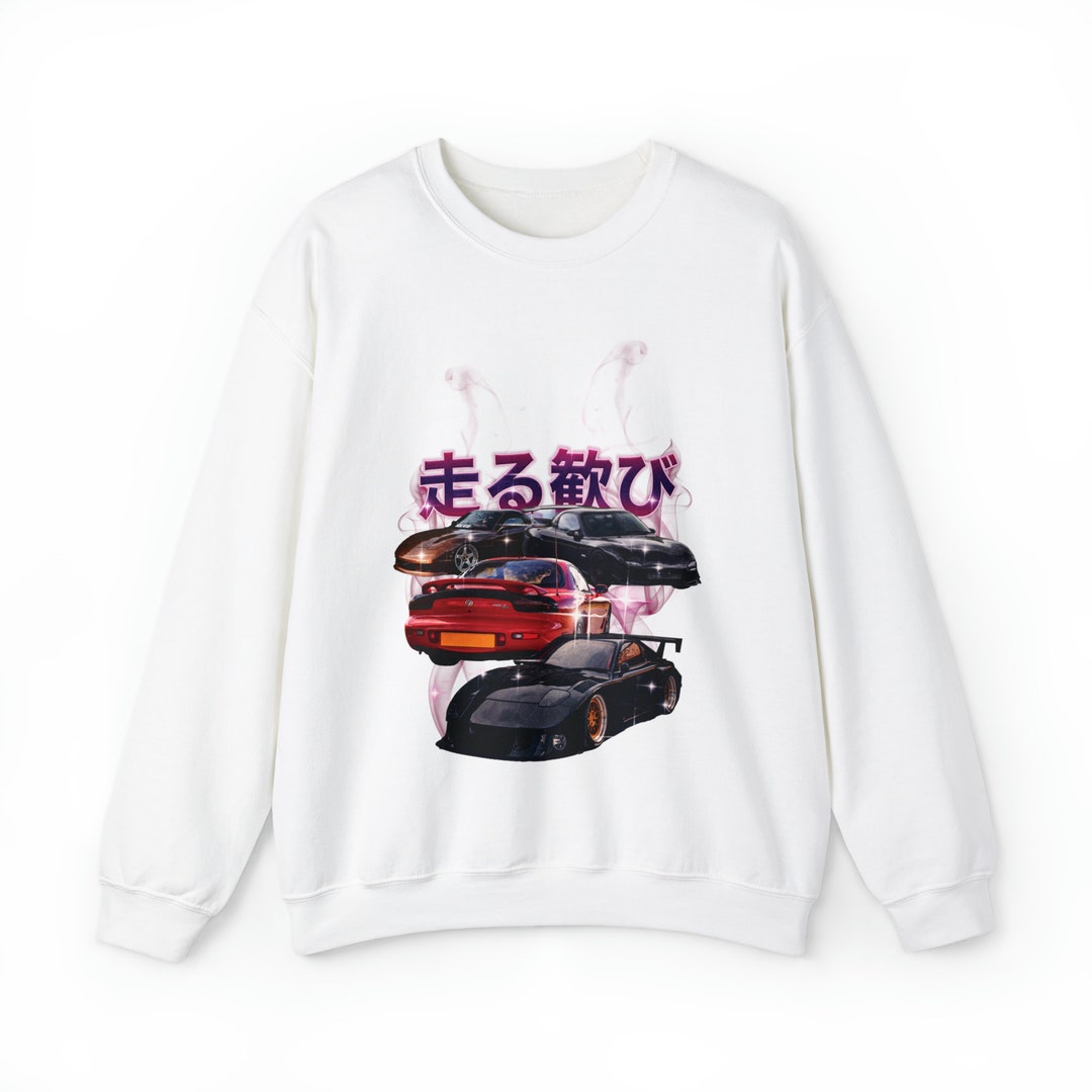 Mazda RX7 90s Car Bootleg Crewneck Sweatshirt Hashiru - Etsy