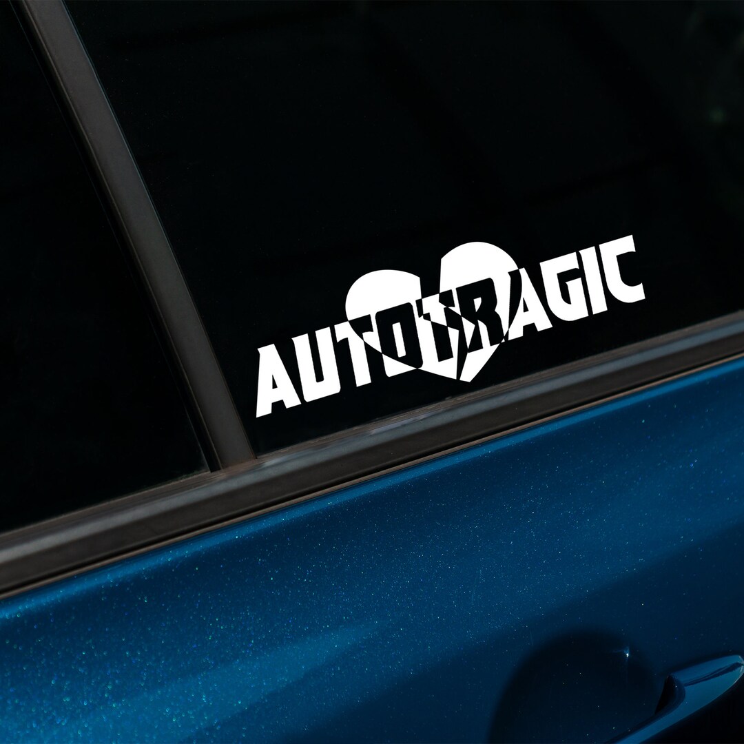 AUTOTRAGIC Vinyl Decal Sticker Car Window JDM Domestic Exotic Euro ...