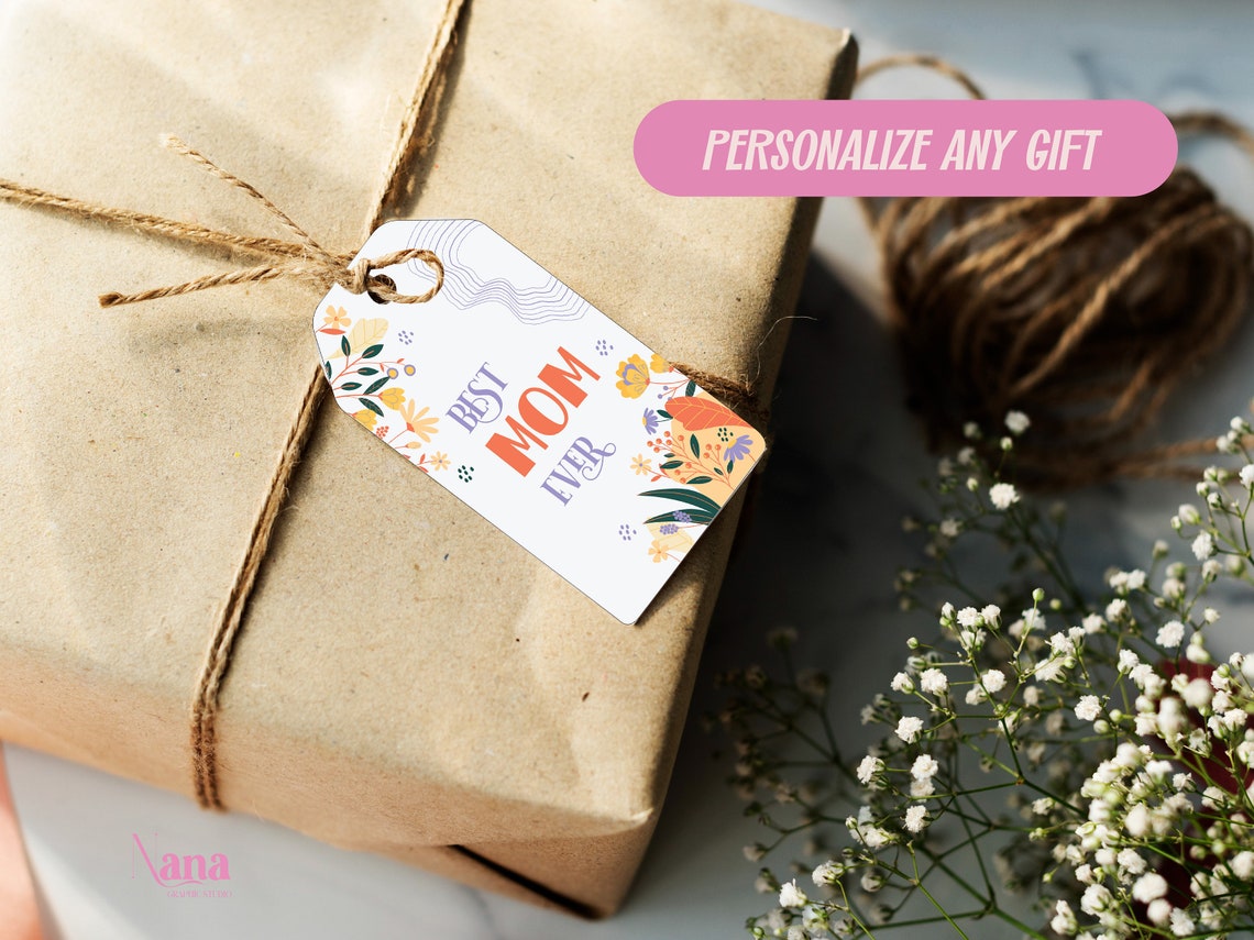 Mother's Day Printable Gift Tags, Mothers Day Floral Tags, Download ...