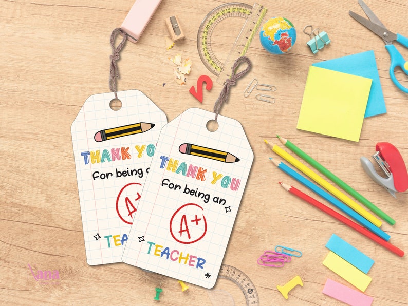 Teacher Appreciation Day Tag, Printable Gift Tags for Teacher ...