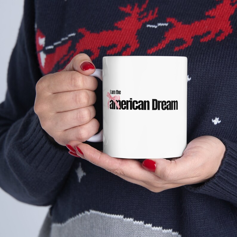 American Dream Ceramic Mug Coquette Y2K Coffee Cup Funny Slogan Mug ...