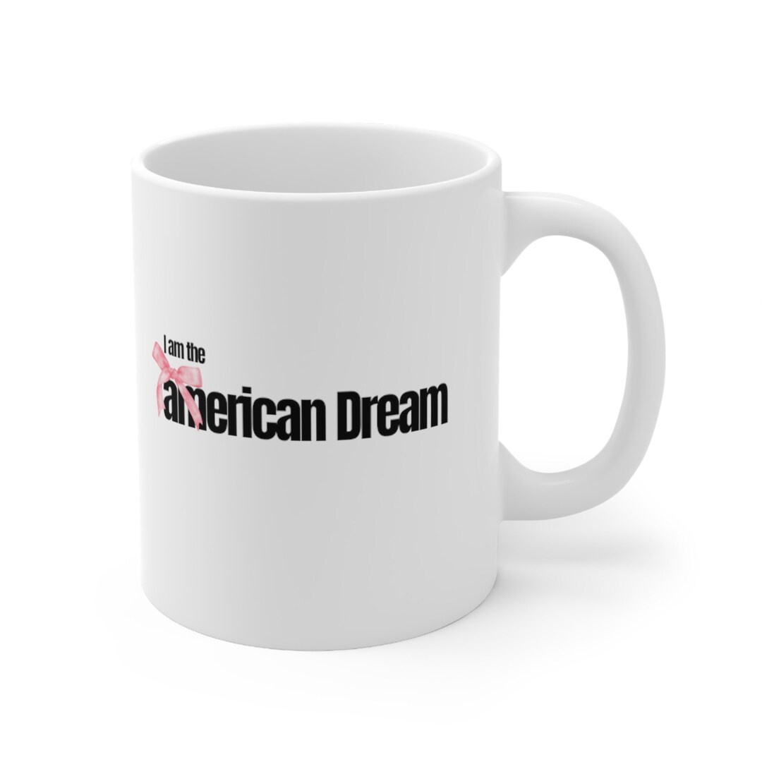 American Dream Ceramic Mug Coquette Y2K Coffee Cup Funny Slogan Mug ...