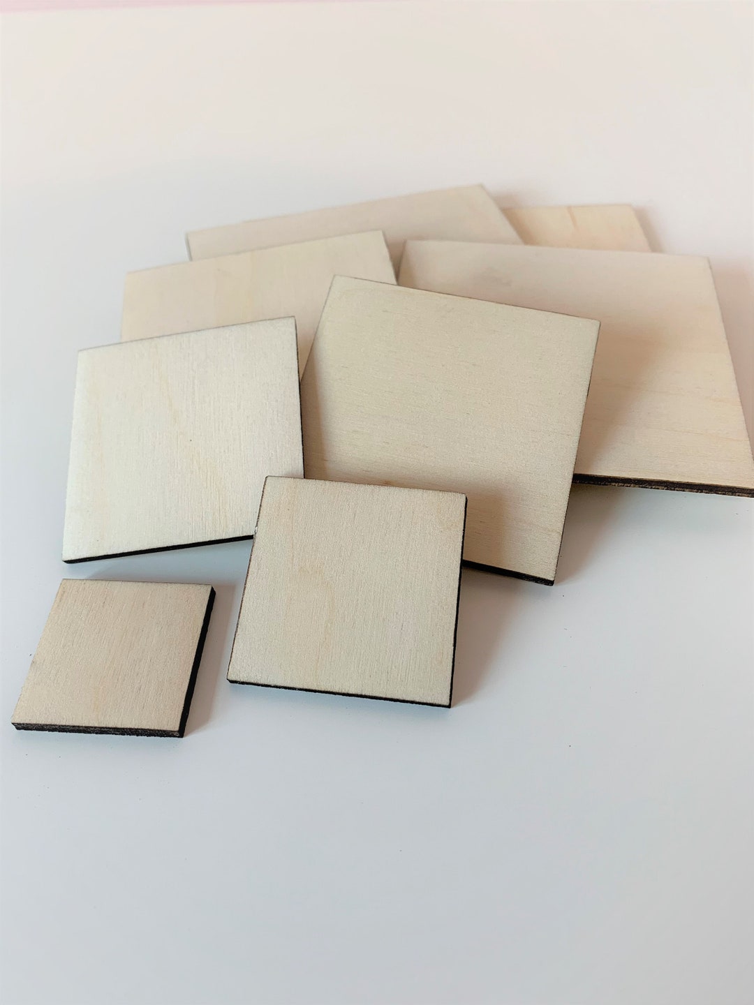 Birch Plywood Square Discs: 3mm Craft Blanks - Pack of 10 - Etsy UK