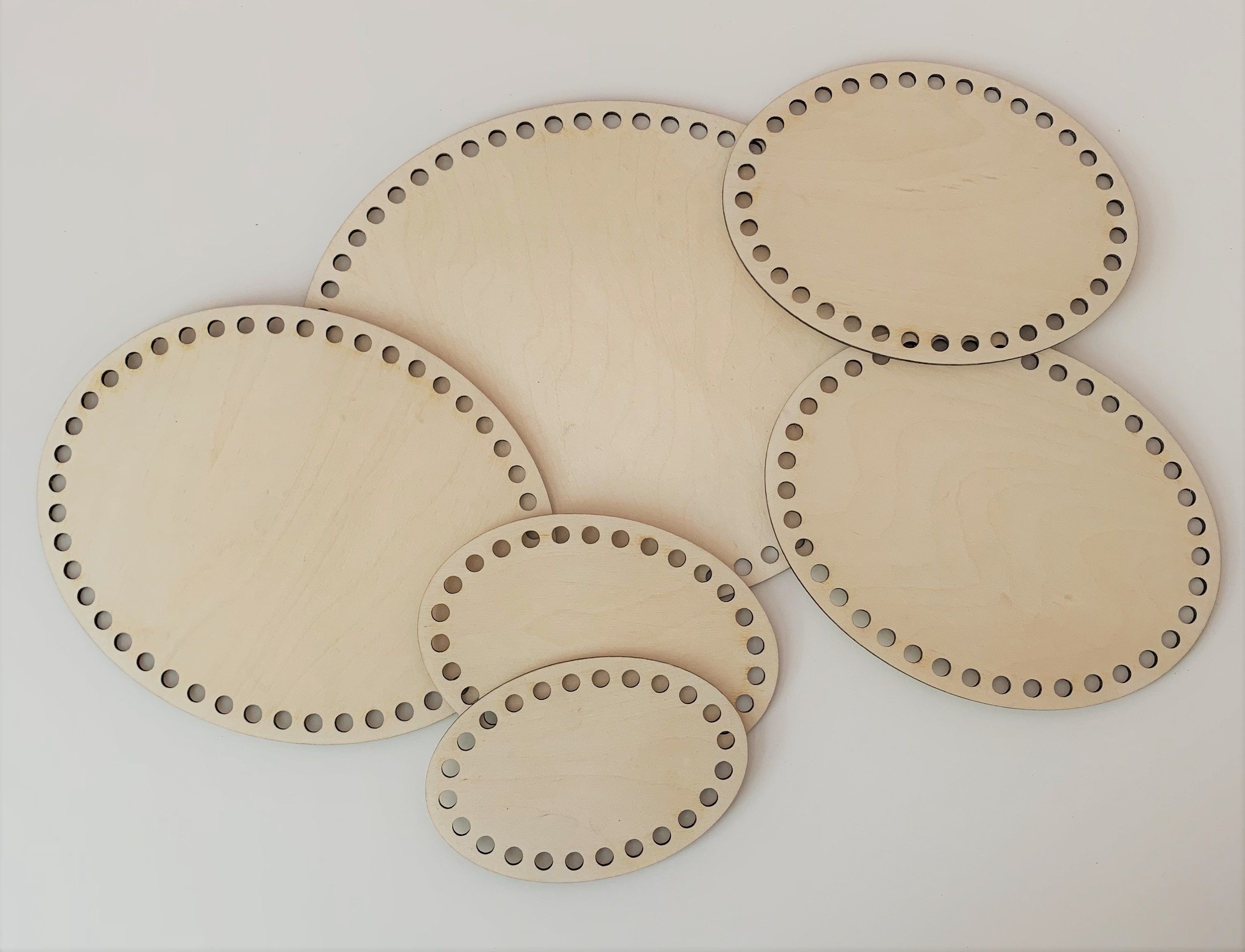 Crochet Rectangle Wooden Bases Multiple Sizes Wooden Bases Craft Blanks ...