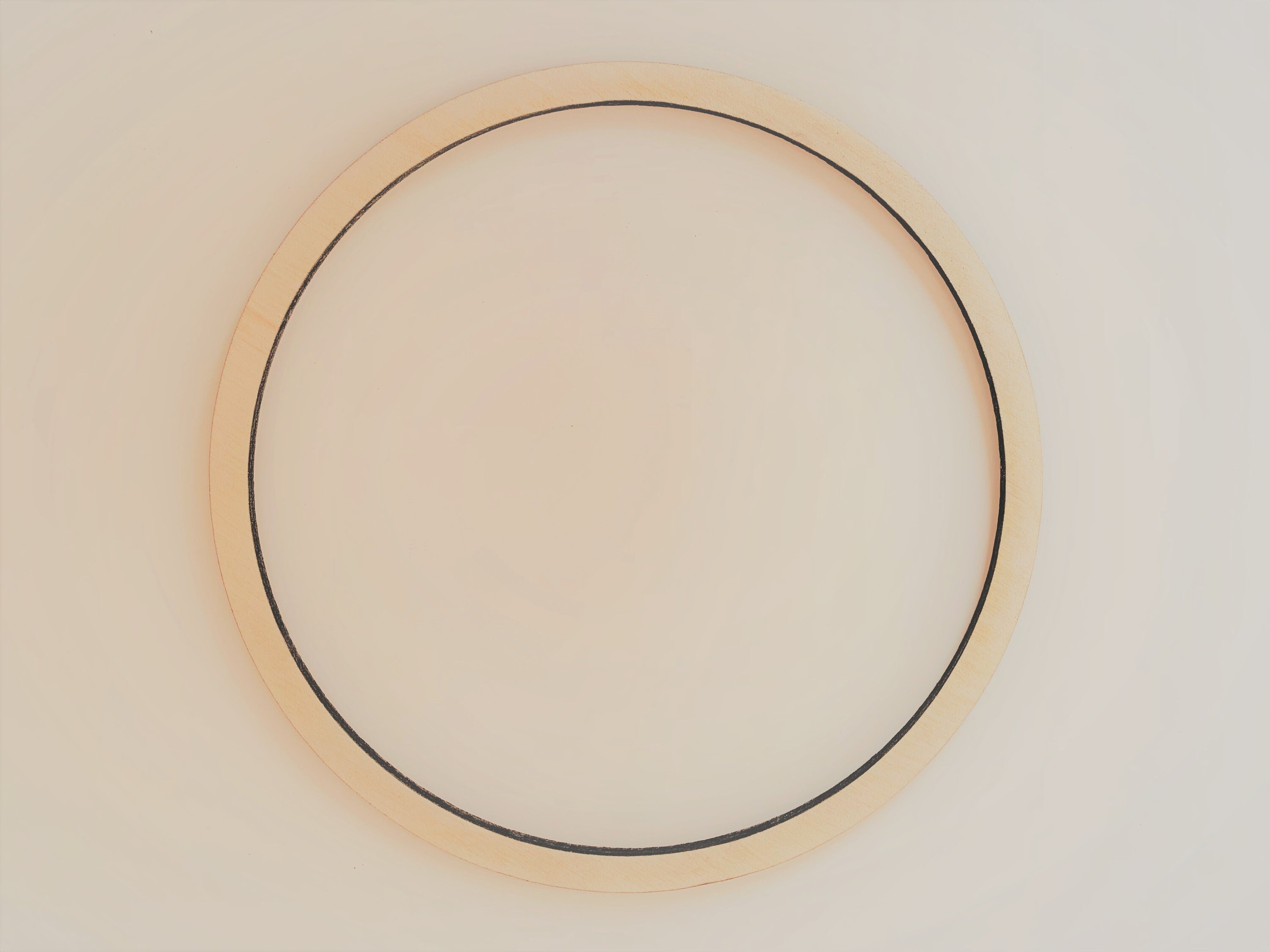 Wooden Circle Outline / Macrame Mobile / Nursery Shapes / - Etsy