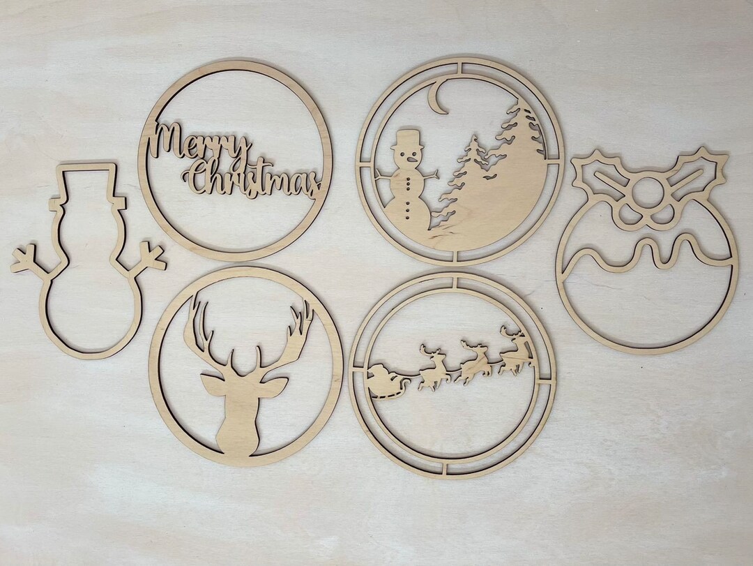 Birch Plywood Christmas Macrame Outlines: DIY Craft Blanks - Etsy