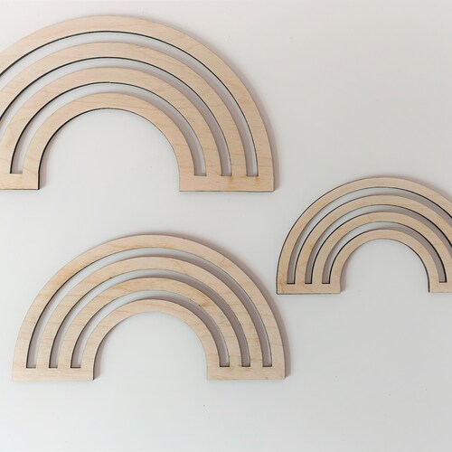 Rainbow Macrame Outline / Rainbow Outline / Nursery Decor / | Etsy