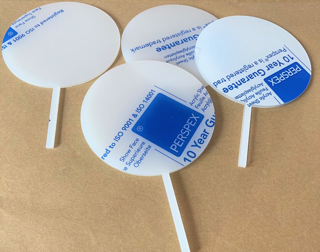 FROSTED CLEAR Acrylic Circle Cake Topper/ Blank Cake Topper / - Etsy