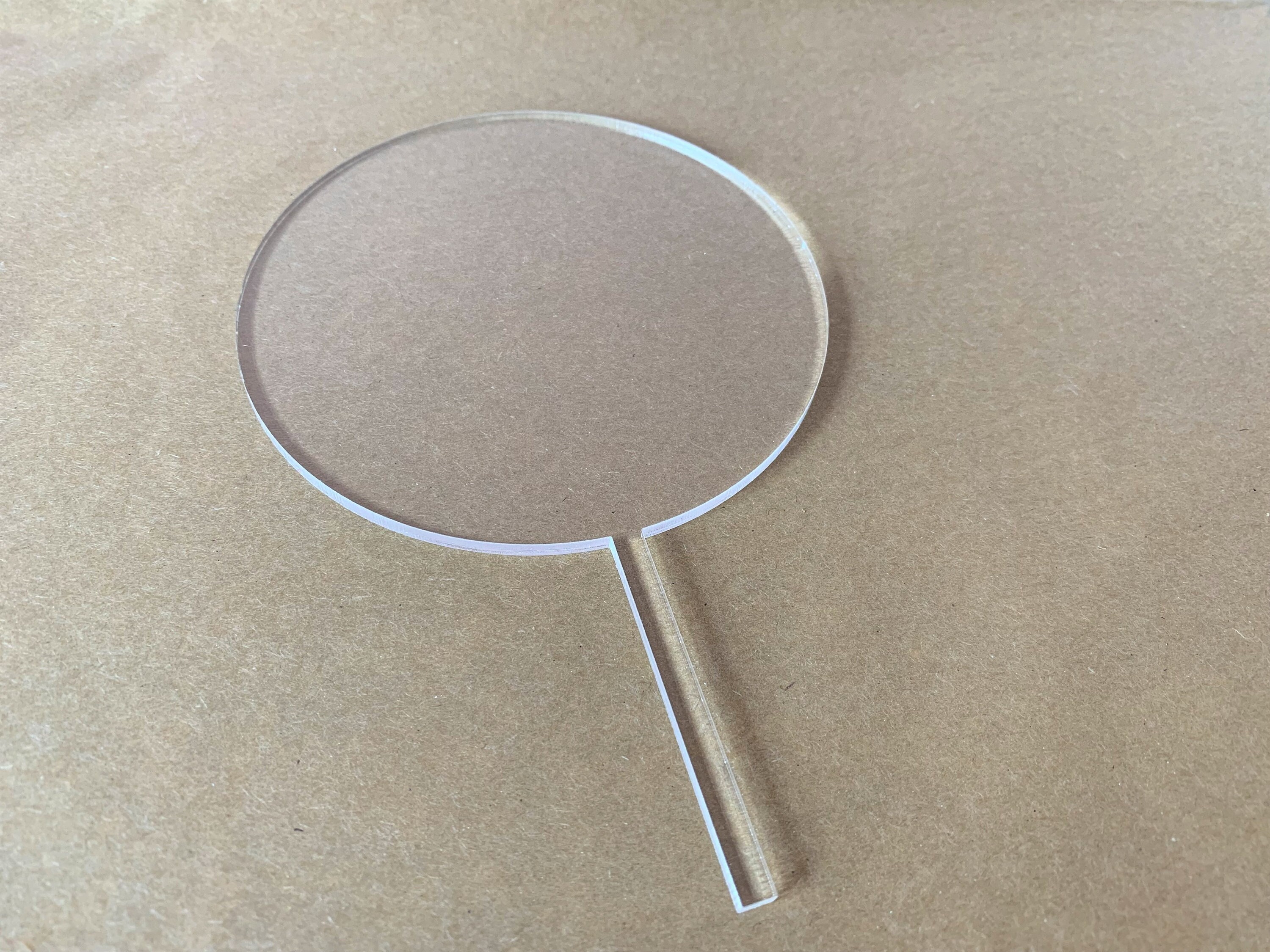 Clear Acrylic Circle Cake Topper/ Blank Cake Topper / Circle | Etsy