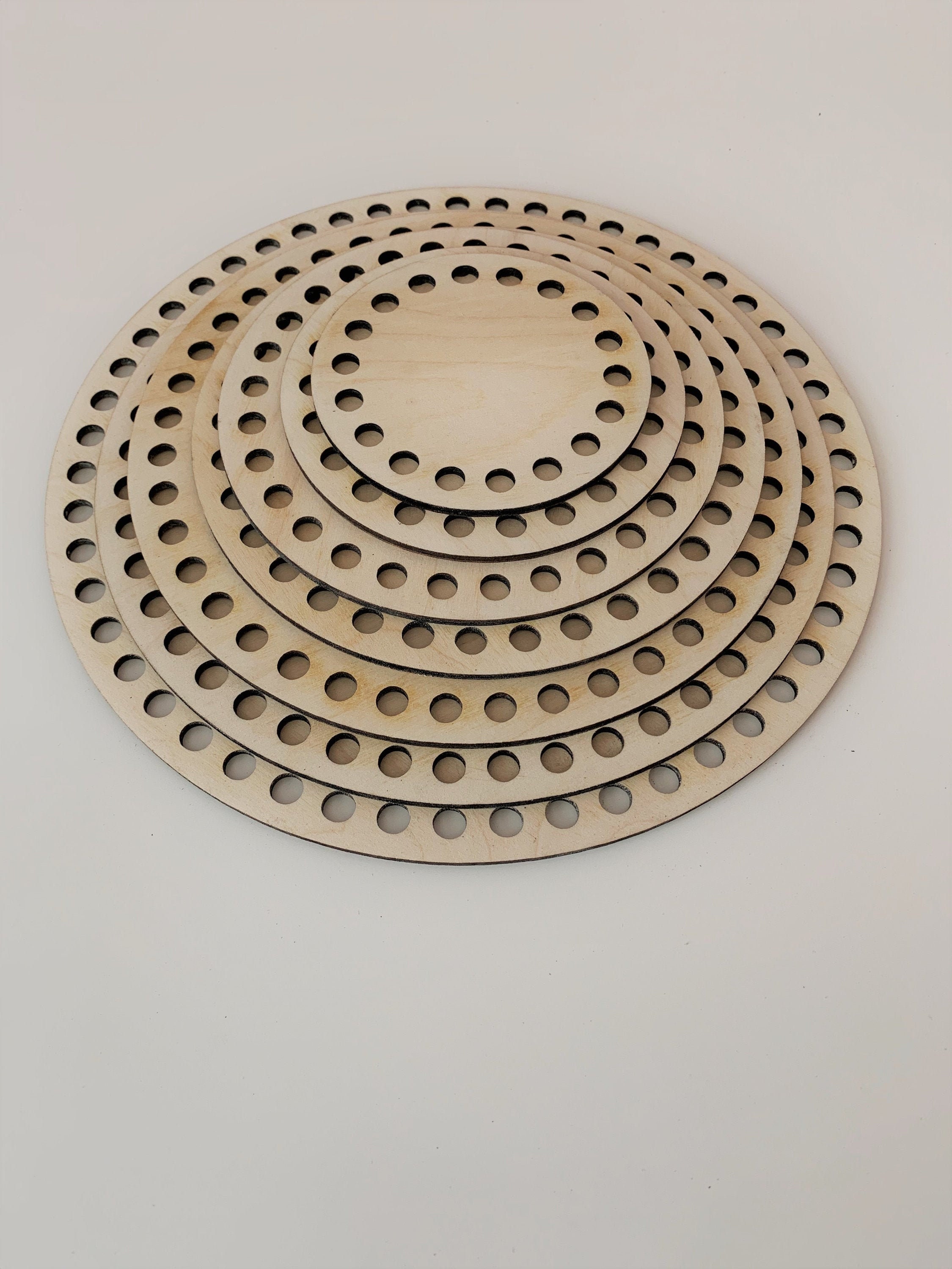 Set of 2 wooden bases for Him&Her Half wooden bases Sizes 20cm/25cm ...