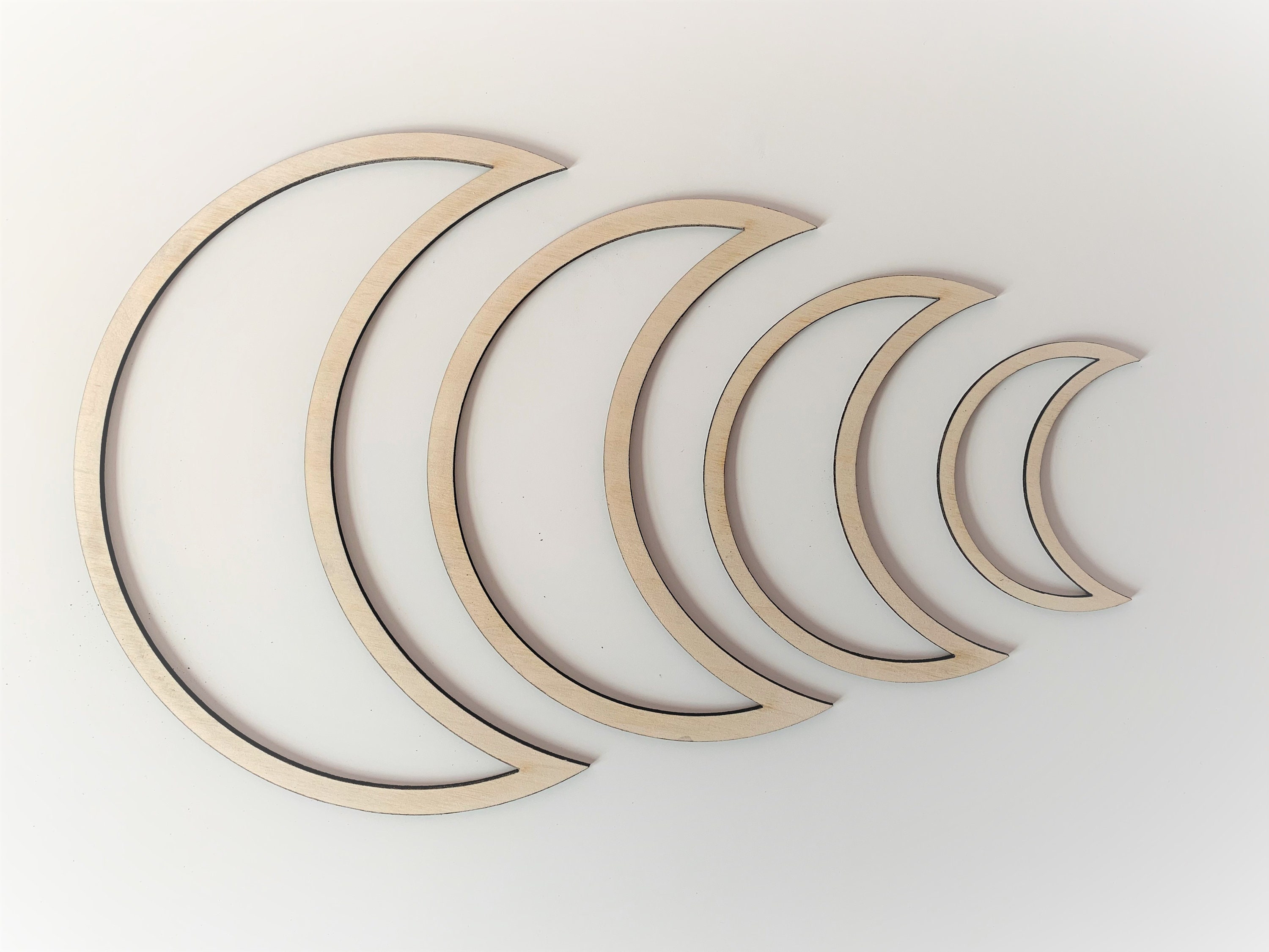 Birch Plywood Moon Outline: DIY Macrame Mobile Shapes - Etsy