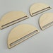 Macrame Blanks - Semi Circle / Macrame Mobile / Nursery Shapes / Wooden ...