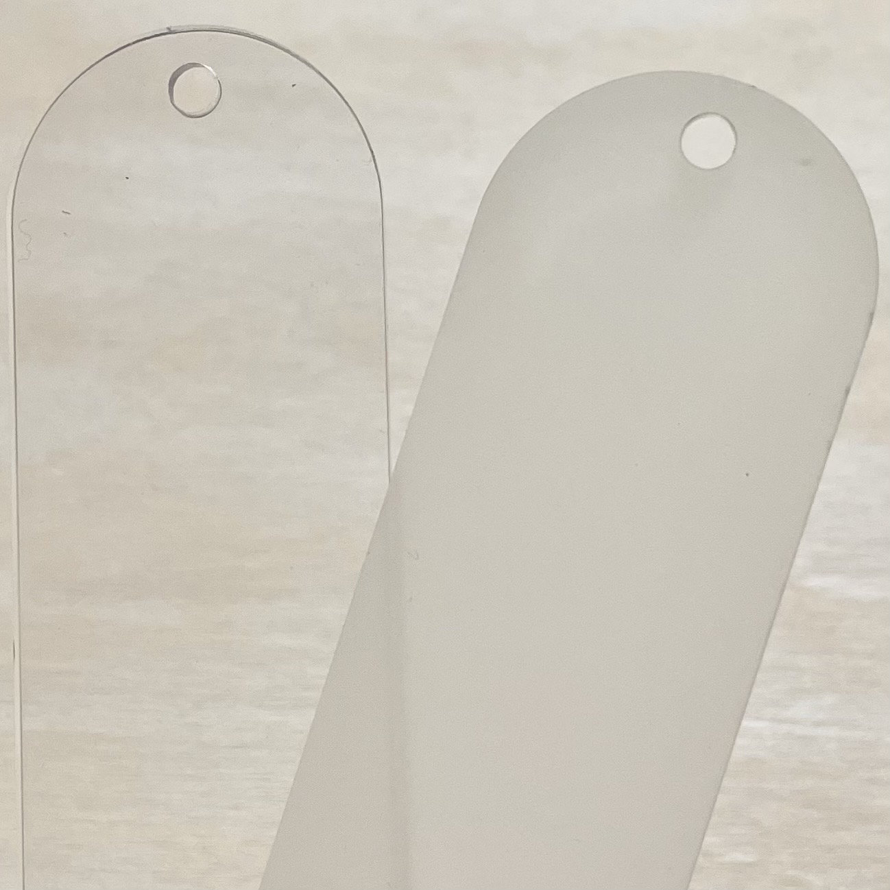 Arched Acrylic Bookmark Blank: Clear, Frosted, or White (3mm) - Etsy UK
