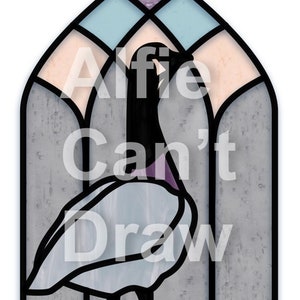 Stained Glass Goose Pattern - Etsy