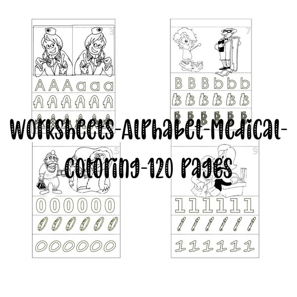 Medical Workers Coloring - Etsy Australia