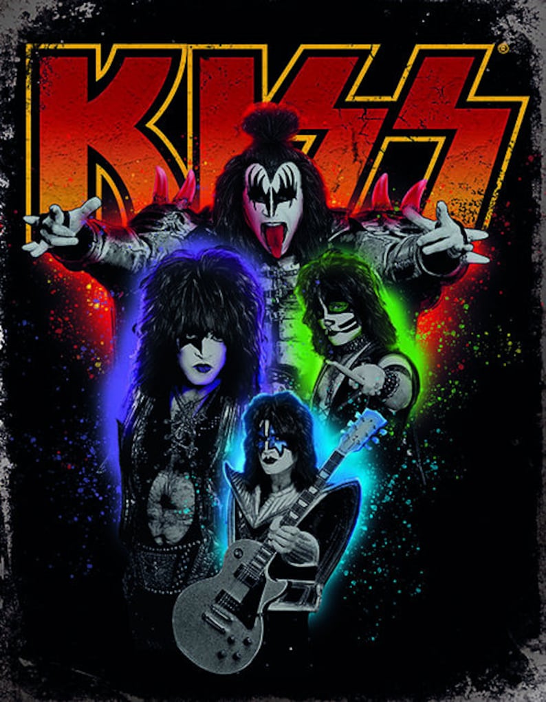 Kiss Sign | Band Sign | Kiss Vintage | Vintage Sign | Sign | Garage ...