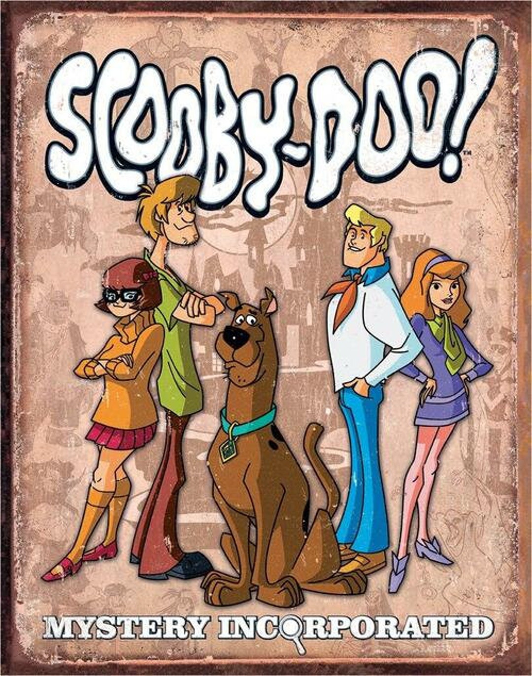 Scooby Doo Sign | Scooby Doo Vintage| Vintage Sign | Tin Sign | Garage ...