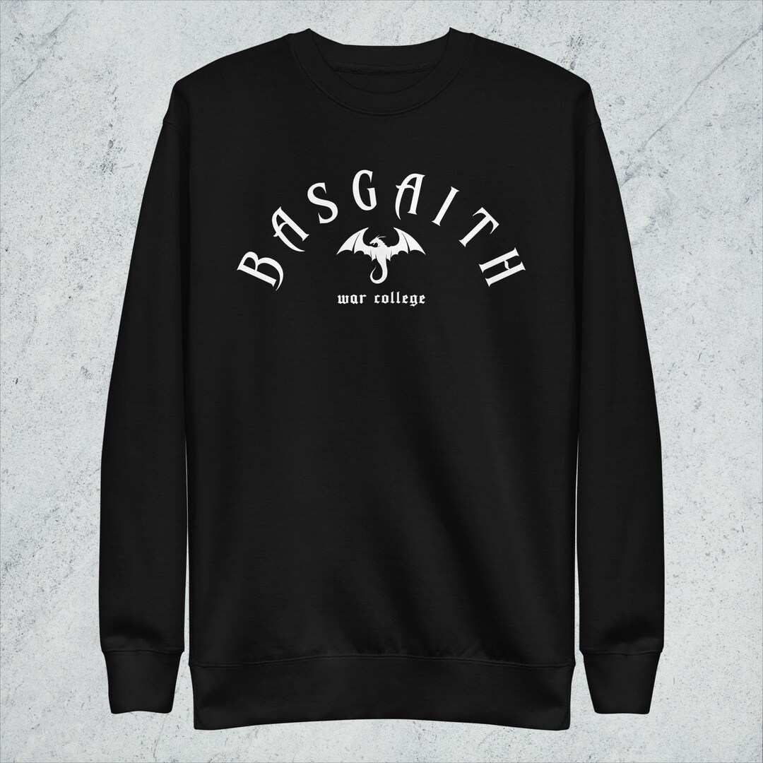 Basgaith War College Fourth Wing Dragon Sweatshirt - Etsy