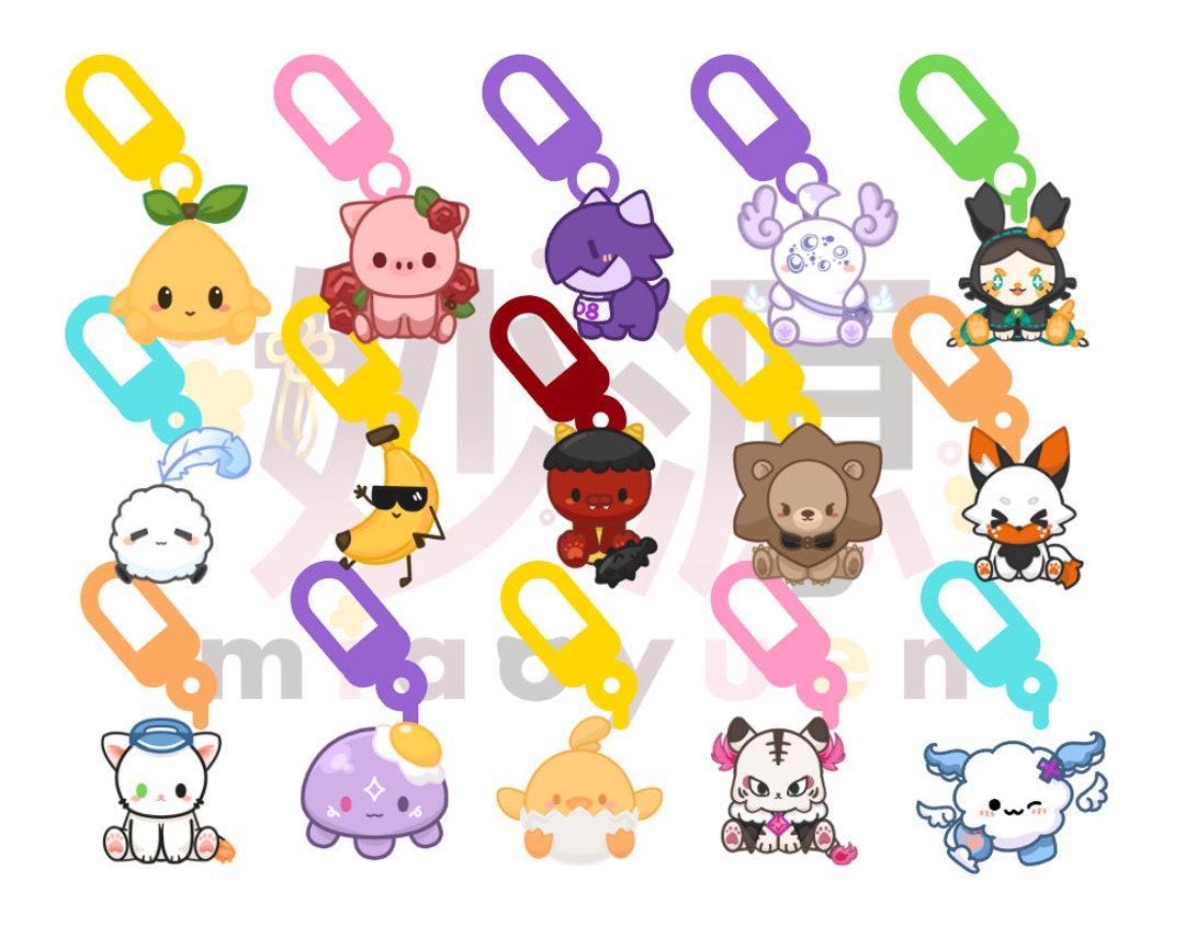 Nijisanji EN Vtuber Chibi Mascots | Acrylic Charms - Etsy