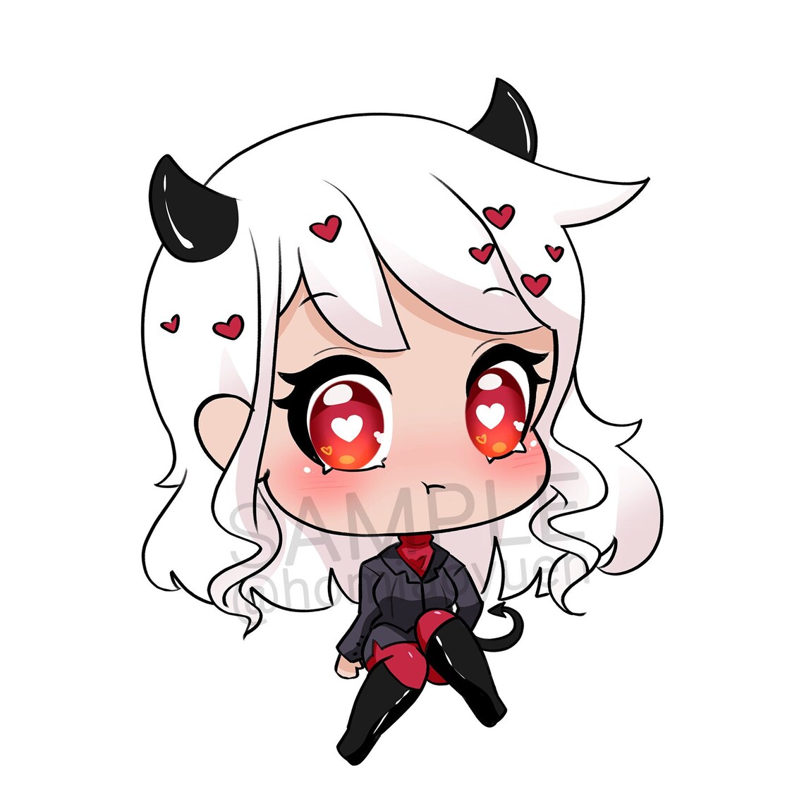 PREORDER Helltaker Chibi Modeus Acrylic Charm | Etsy