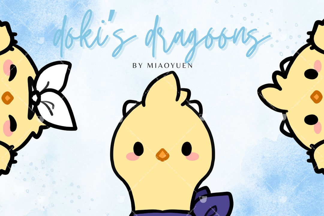 Dokibird Vtuber Dragoon Mini Mascot Peeker Decal Stickers - Etsy
