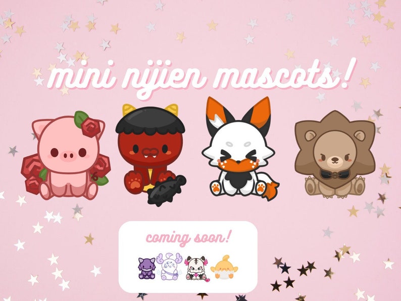 Nijisanji EN Vtuber Chibi Mascots Acrylic Charms - Etsy