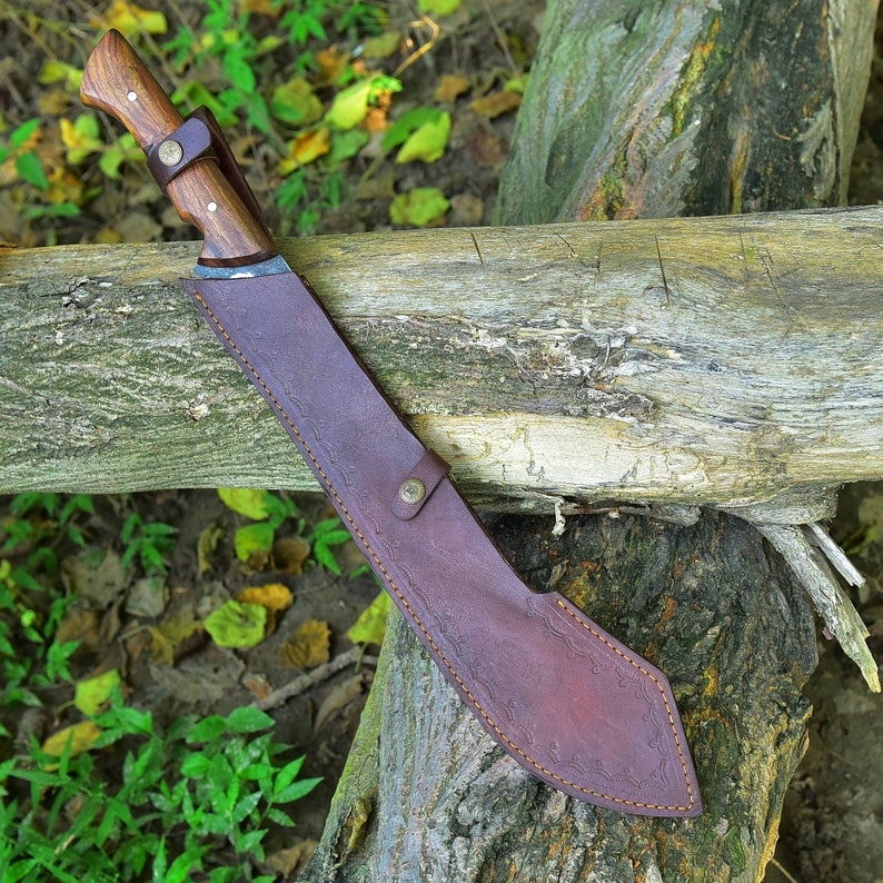 Handmade High Carbon Steel 1095 Rockwell 27 Inches Machete Bush Craft ...