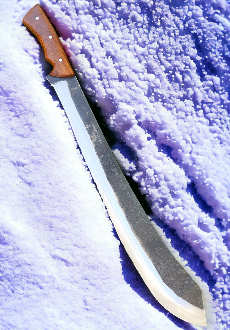 Handmade High Carbon Steel 1095 Rockwell 27 Inches Machete Bush Craft ...
