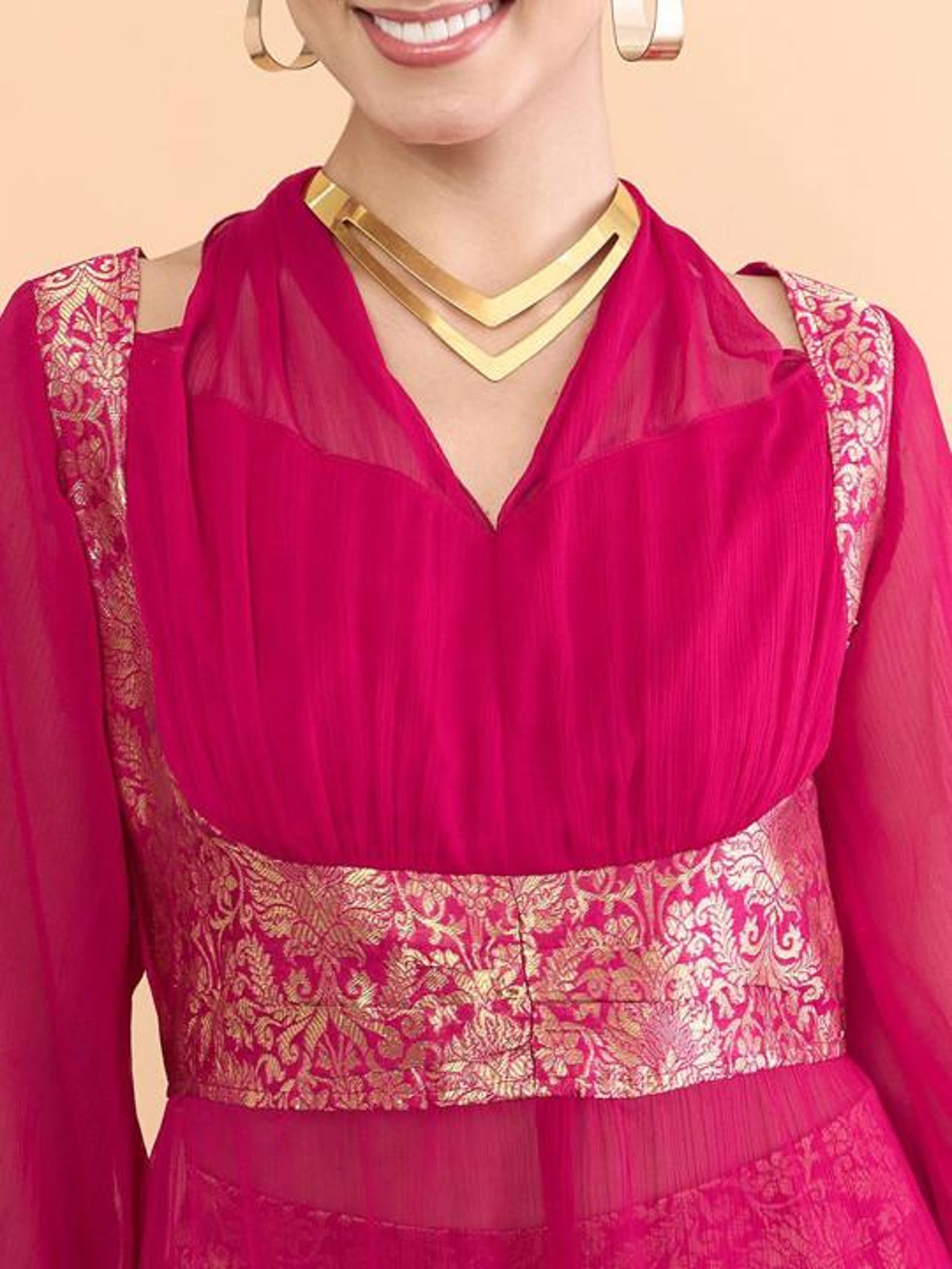 Brocade Tunic With Palazzo Set for Women, Coord Set, Festive Outfit ...