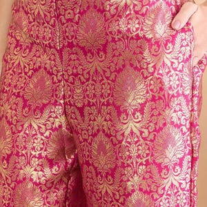 Brocade Tunic With Palazzo Set for Women, Coord Set, Festive Outfit ...