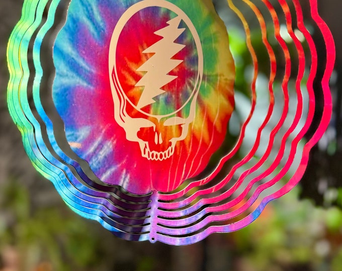 LAST CHANCE! Garden Spinner Custom - Grateful Dead - Tie Dye - Stealie ...