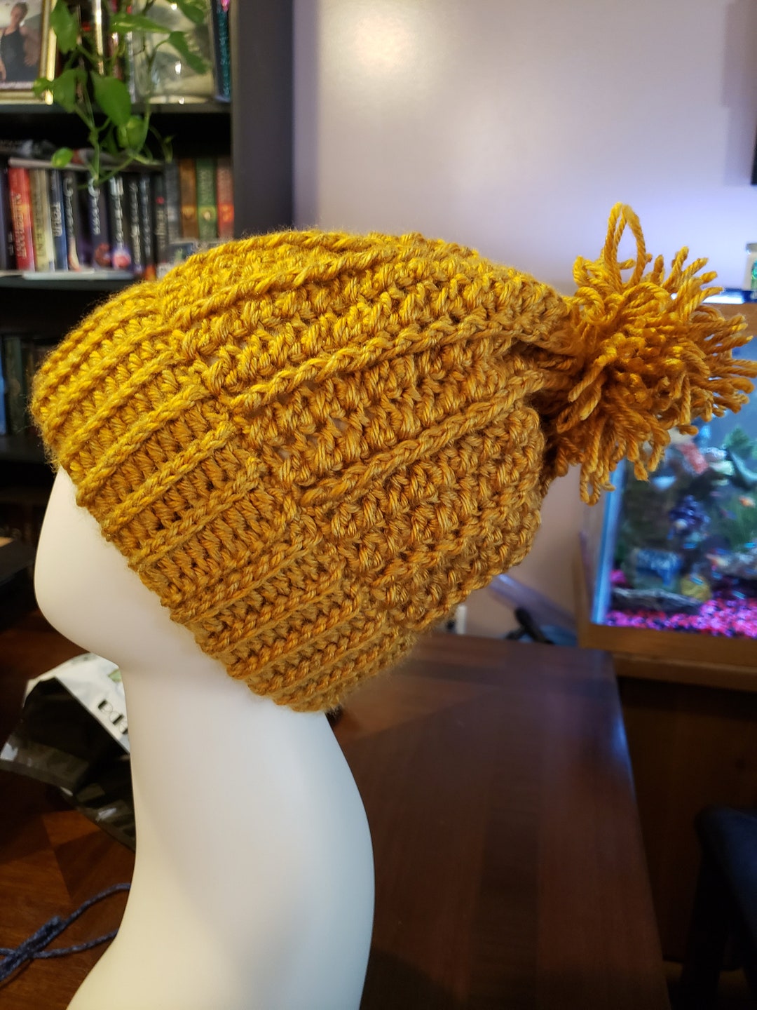 Cross Double Crochet Hat - Etsy