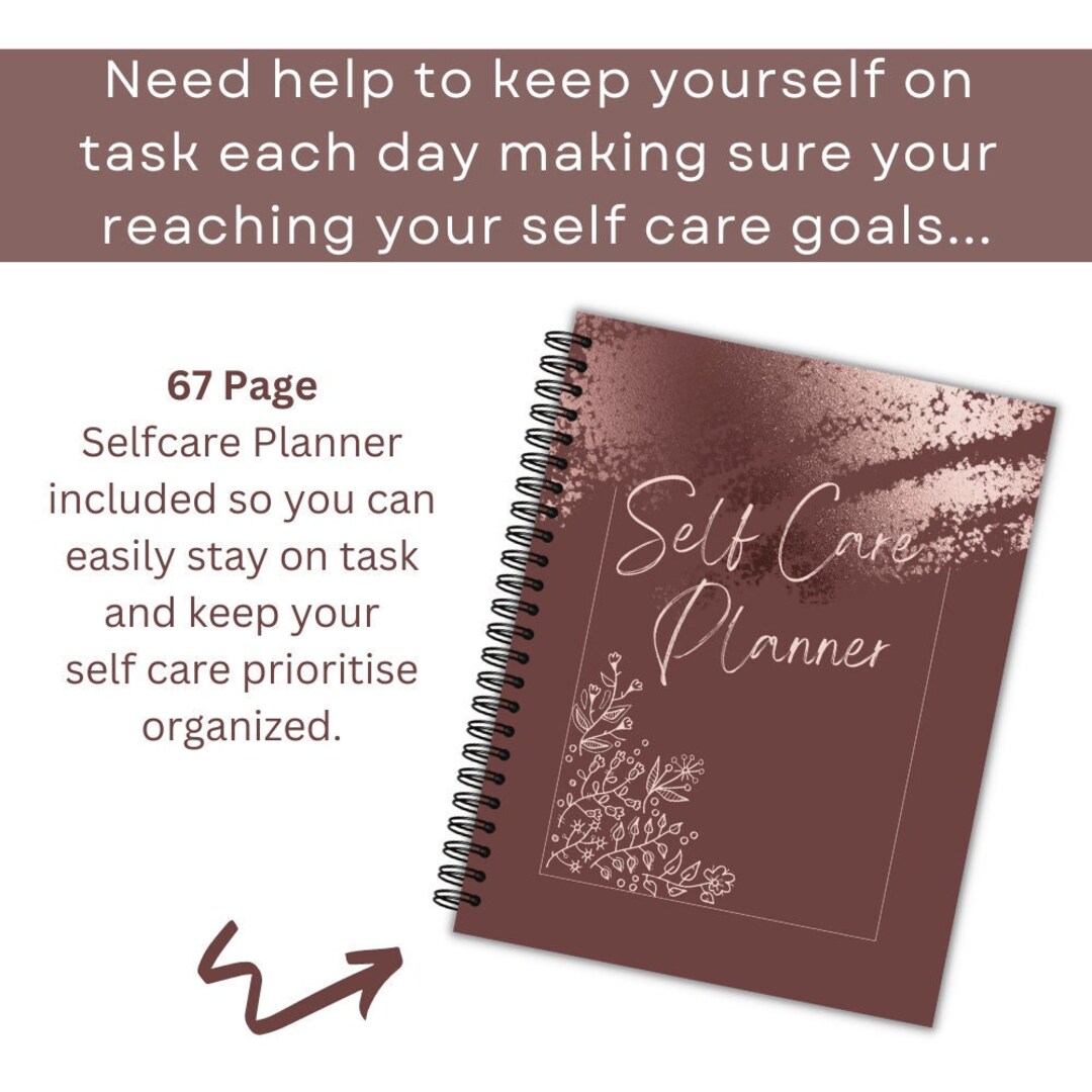 Tan Self Care Printable Planner for Women - Etsy
