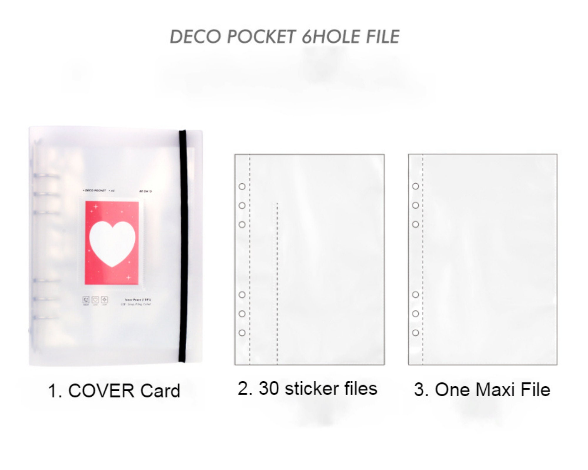 A5 Binder Cover Refill, Sticker Binder, Empty Planner, Christmas Gift ...