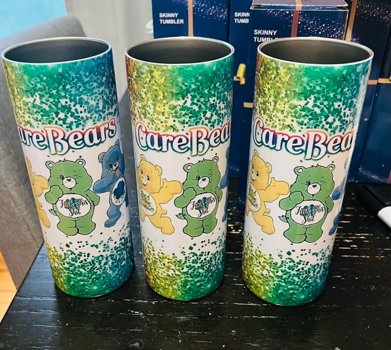 Swear Bear Tumbler Care Bear Swear Bears Funny Gifts Comes - Etsy