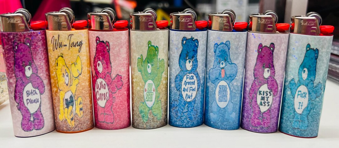 Swear Bear Care Bear Bic Lighters! - Etsy