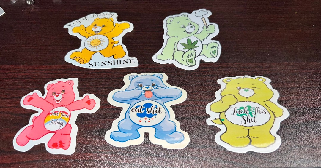 Swear Bear Sticker Set - Etsy
