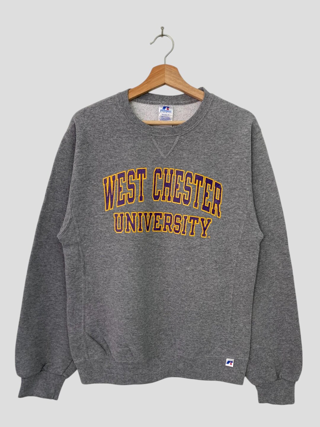 Vintage West Chester University Sweatshirt: Grey Crewneck, Size Small ...