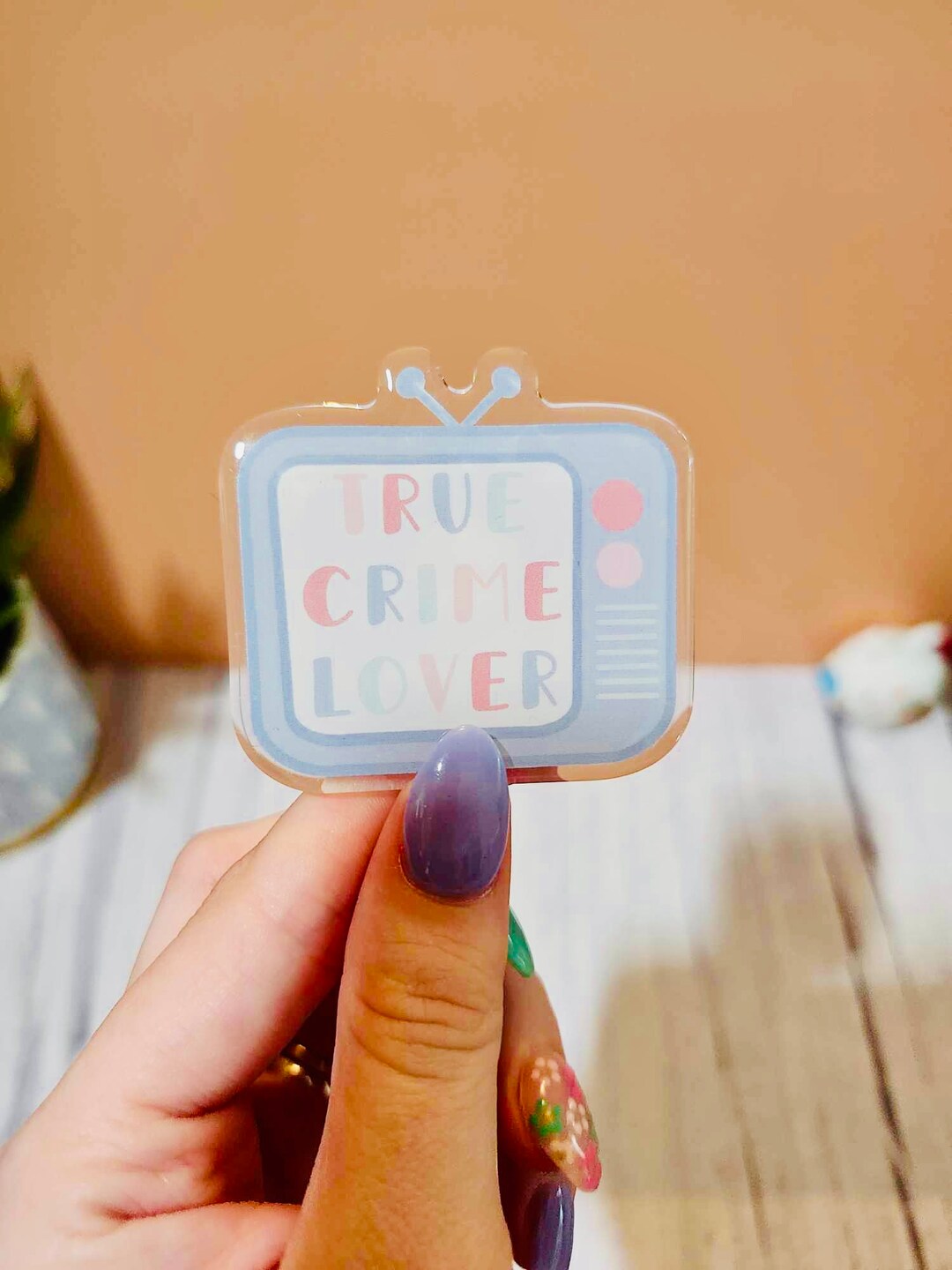 True Crime Lover Retro TV Pin/ True Crime Lover Gift/ Gift for True ...