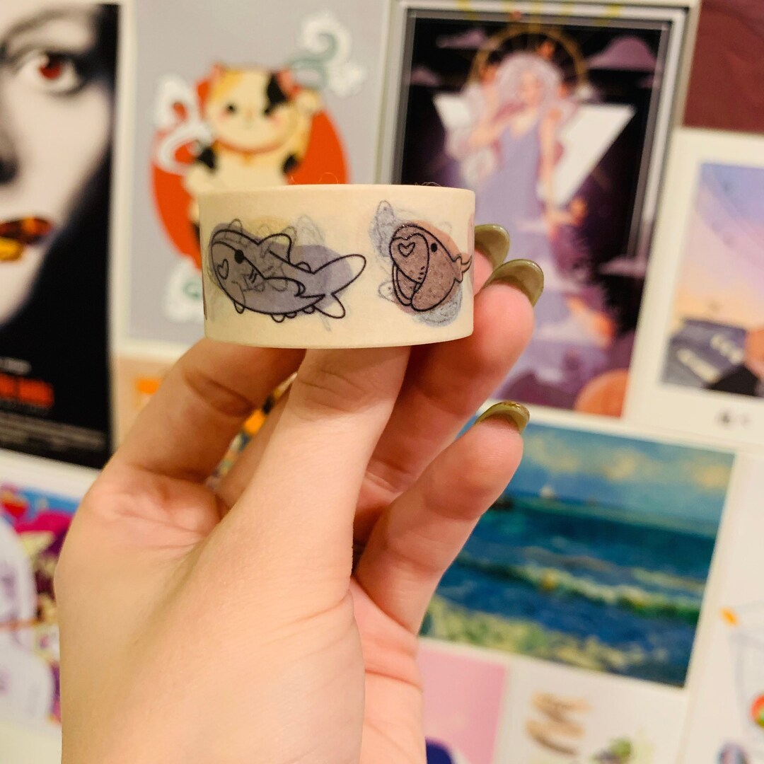 Sea Creatures Washi Tape/ Shark Washi Tape/ Stingray Washi Tape/ Ocean ...