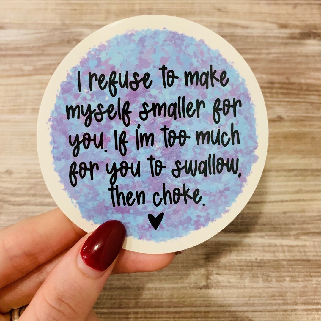 Then Choke Glossy Vinyl Die-cut Sticker/ Funny Sticker/ - Etsy