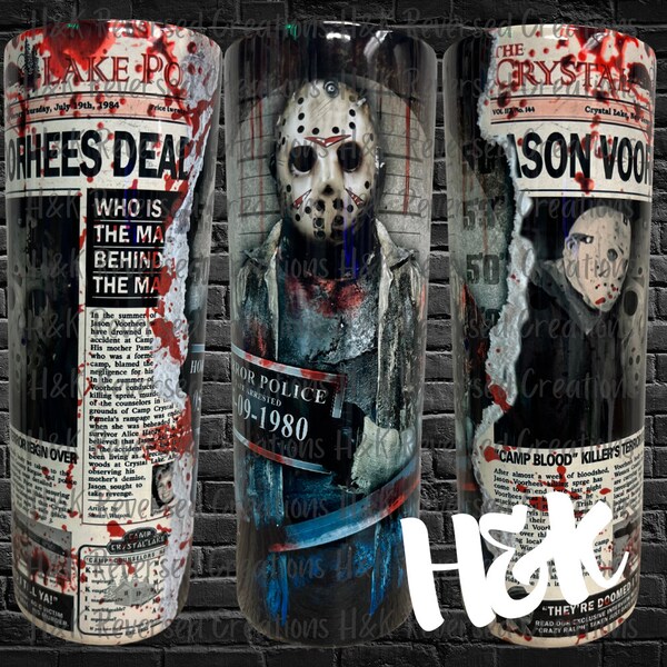 Halloween Jason Tumbler Wrap - Etsy